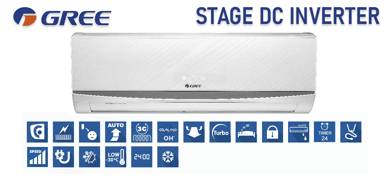 Gree Stage DC Inverter - Кондиционеры Active Climate